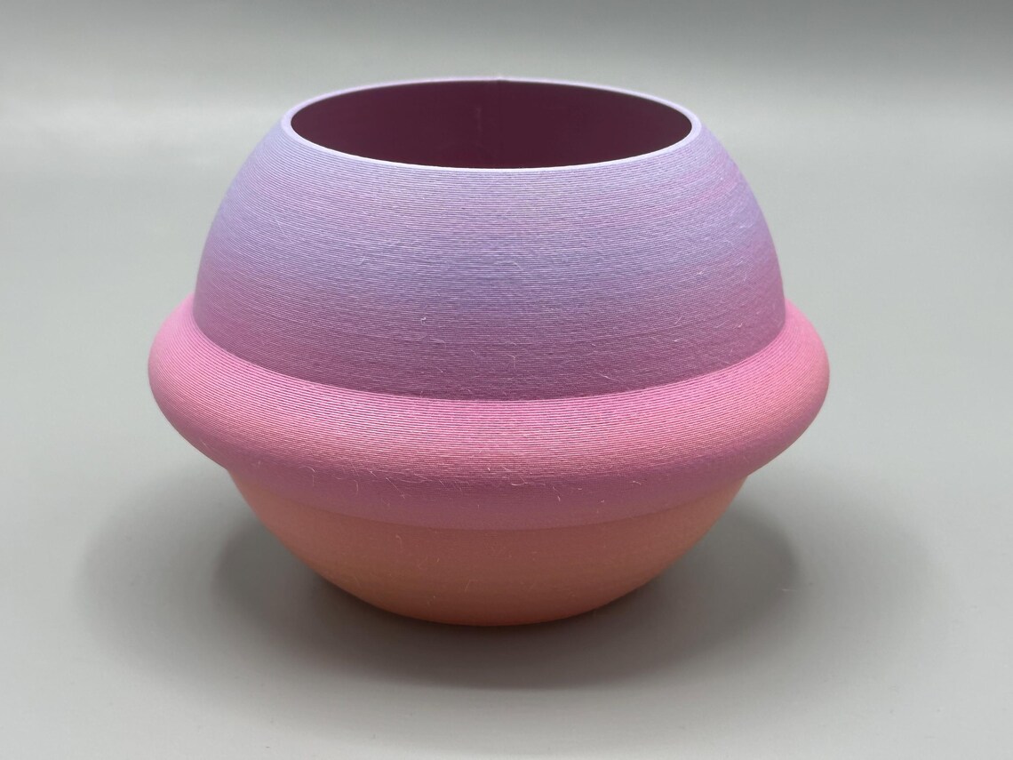 3D Printed Small Planet Planters in Matte Pastel Colors (set of 3) - Etsy