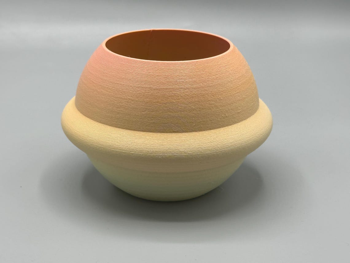 3D Printed Small Planet Planters in Matte Pastel Colors (set of 3) - Etsy