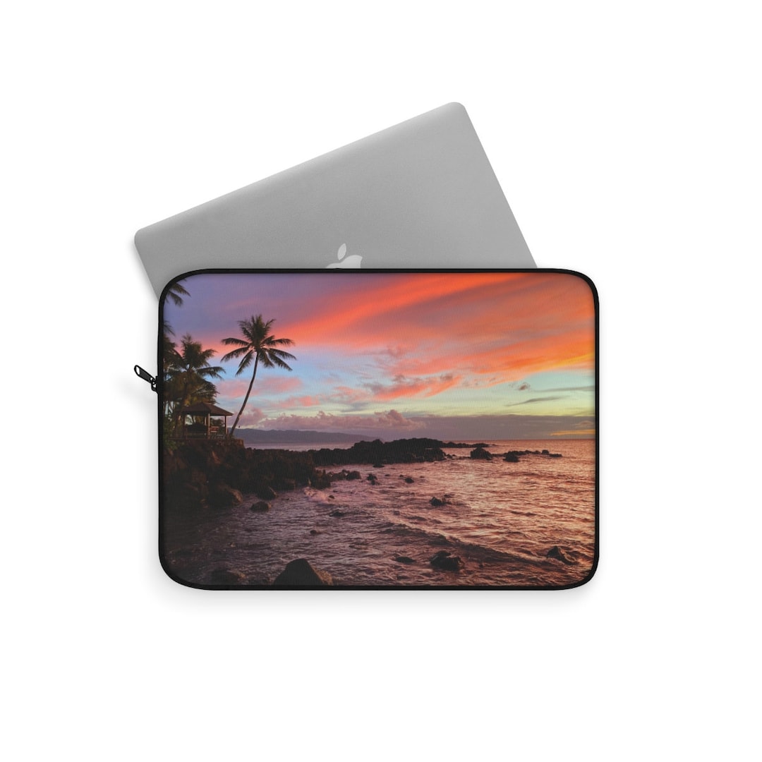 Hawaiian Beach Sunset Laptop Sleeve - Etsy