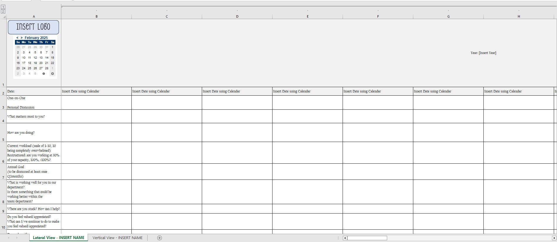 One on One Template - Etsy