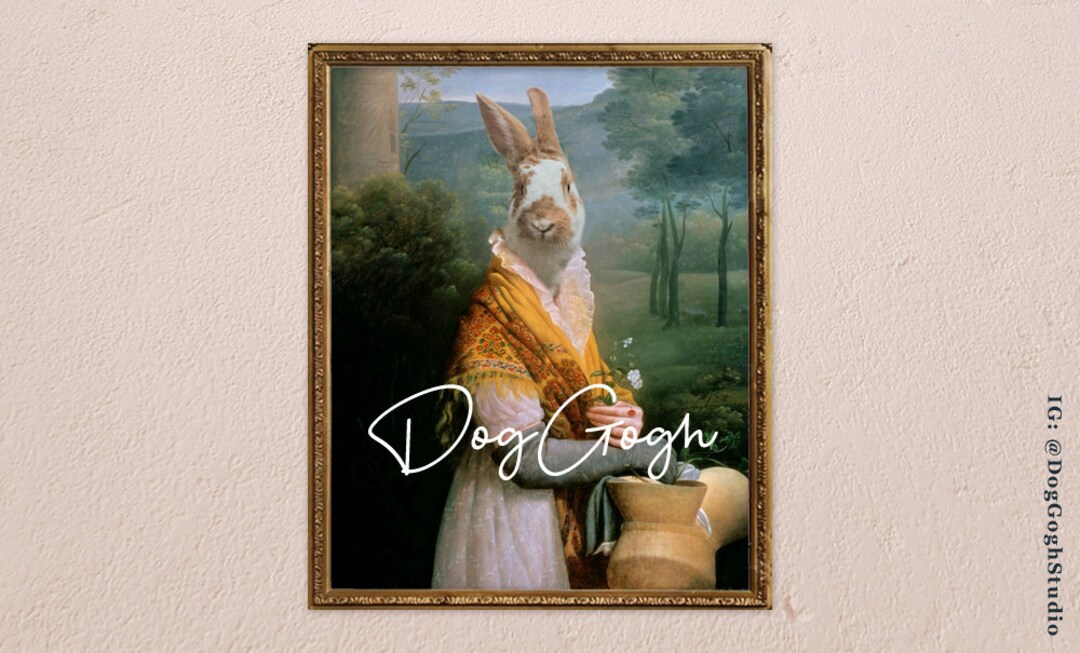 Custom Pet Portrait, Royalty Pet Portrait, Bridgerton Dog Portrait, Cat ...