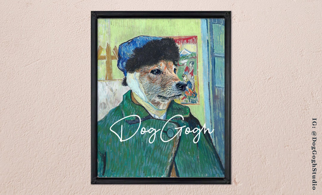 Custom Pet Portrait, Van Gogh Pet Portrait, Dog Portrait, Cat Portrait ...