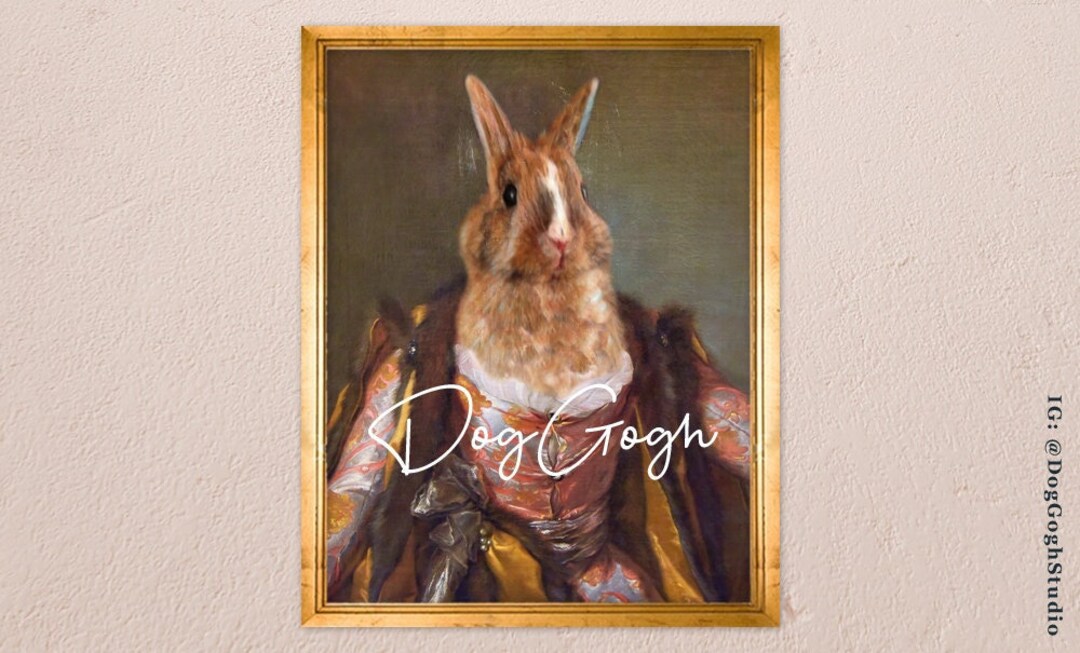 Personalized Pet Portrait, Royalty Pet Portrait, Dog Portrait, Cat ...