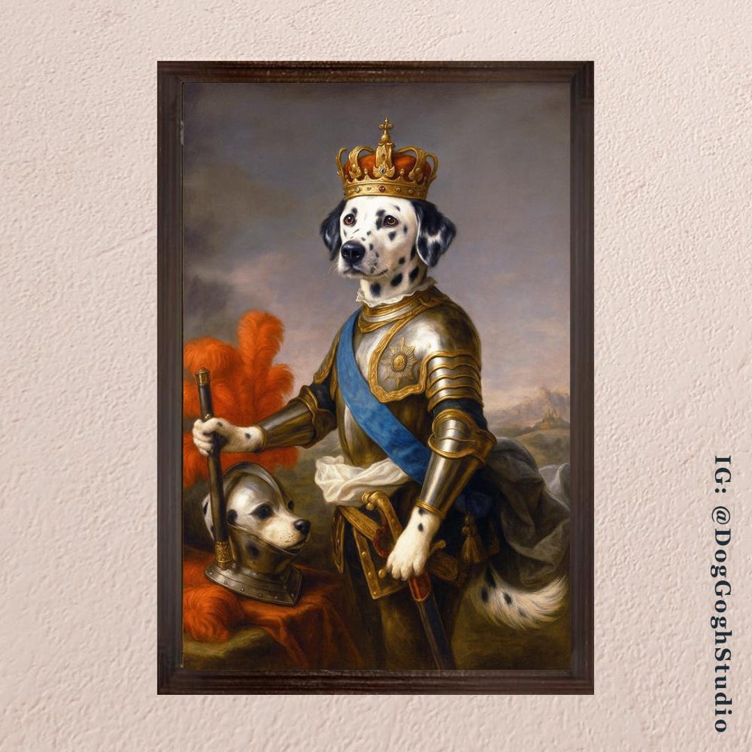 Regal Custom Pet Portrait, Royalty Pet Portrait, Dog Portrait, Cat ...