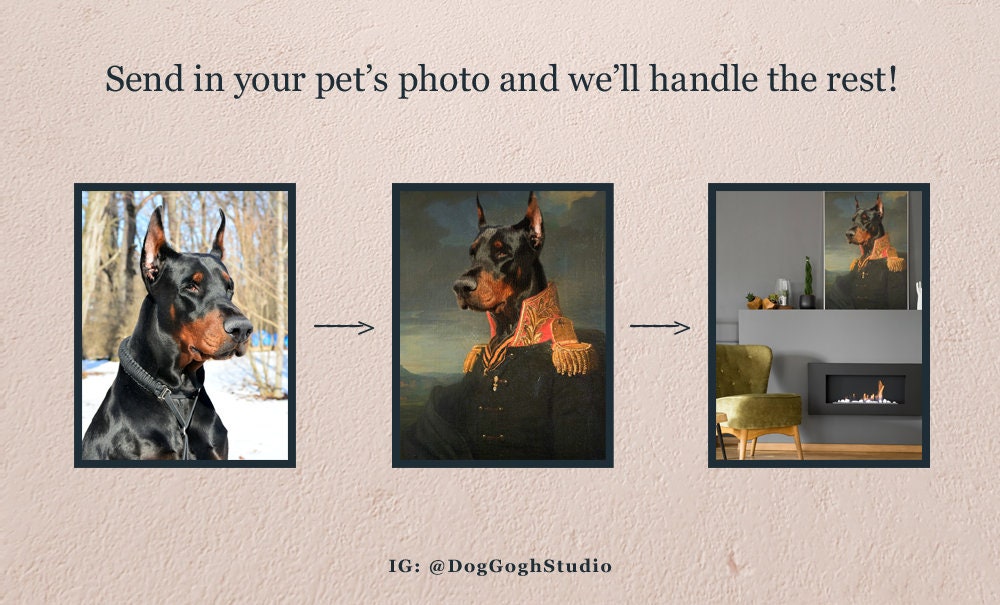Personalized Pet Portrait, Royalty Pet Portrait, Dog Portrait, Cat ...