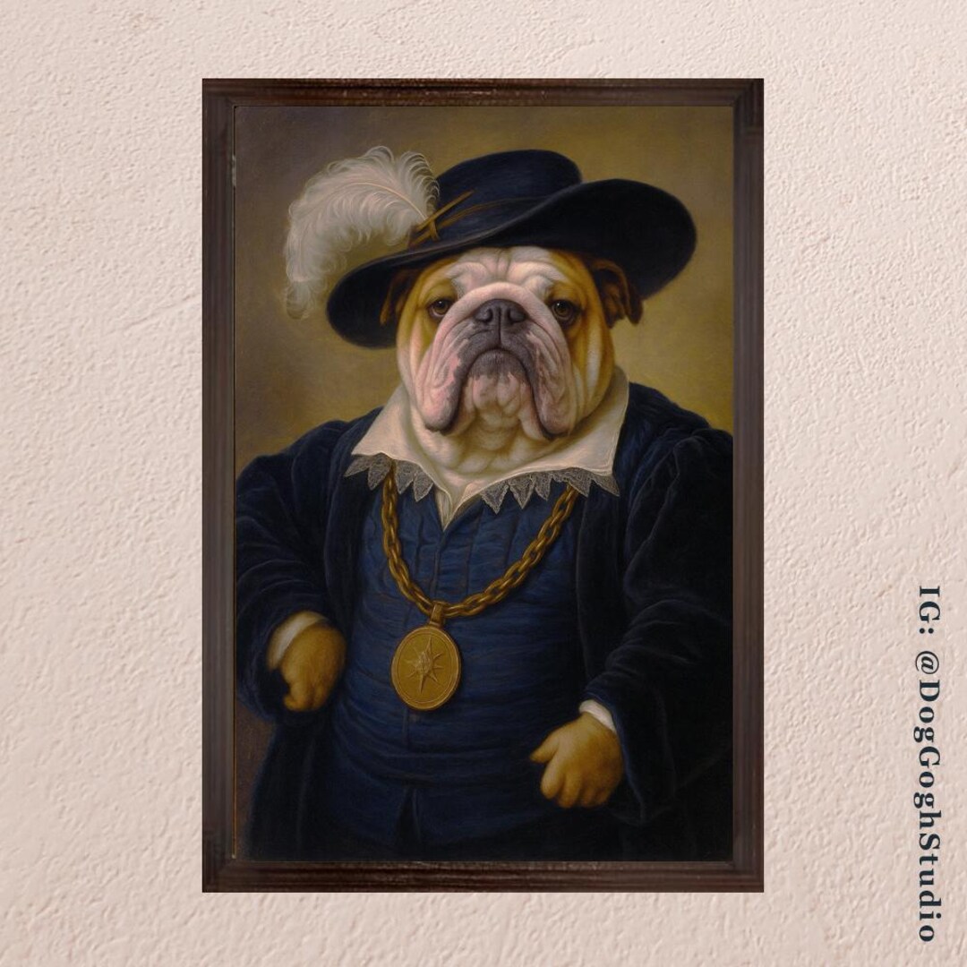Custom Pet Portrait, Dog Portrait, Cat Portrait, Royal Pet Painting ...