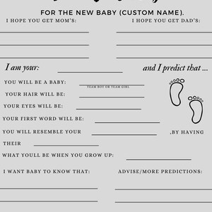 Digital Baby Gender Reveal Template. - Etsy