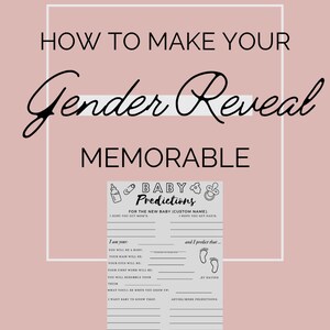 Digital Baby Gender Reveal Template. - Etsy