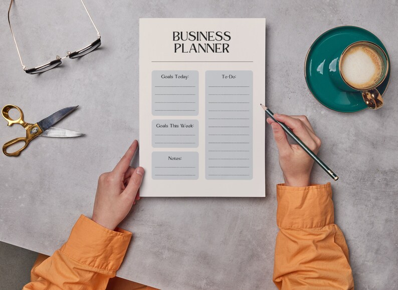 Simple Business Planning Templates for Productive Days in Your Business ...