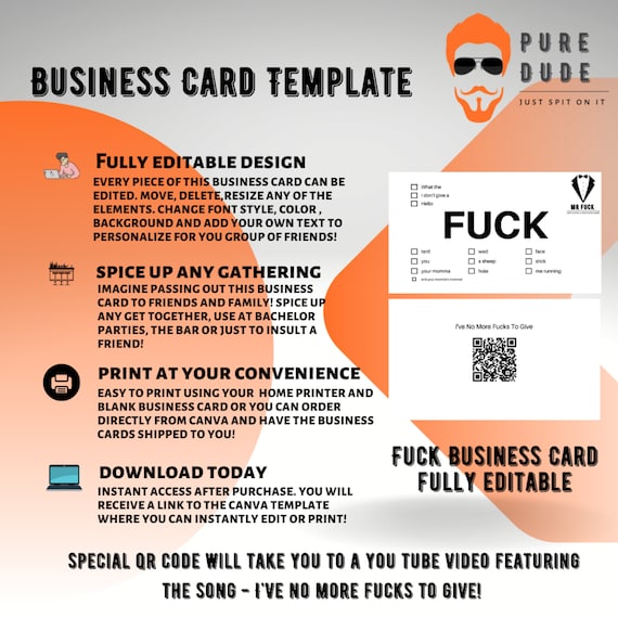 Funny Business Cards Templates