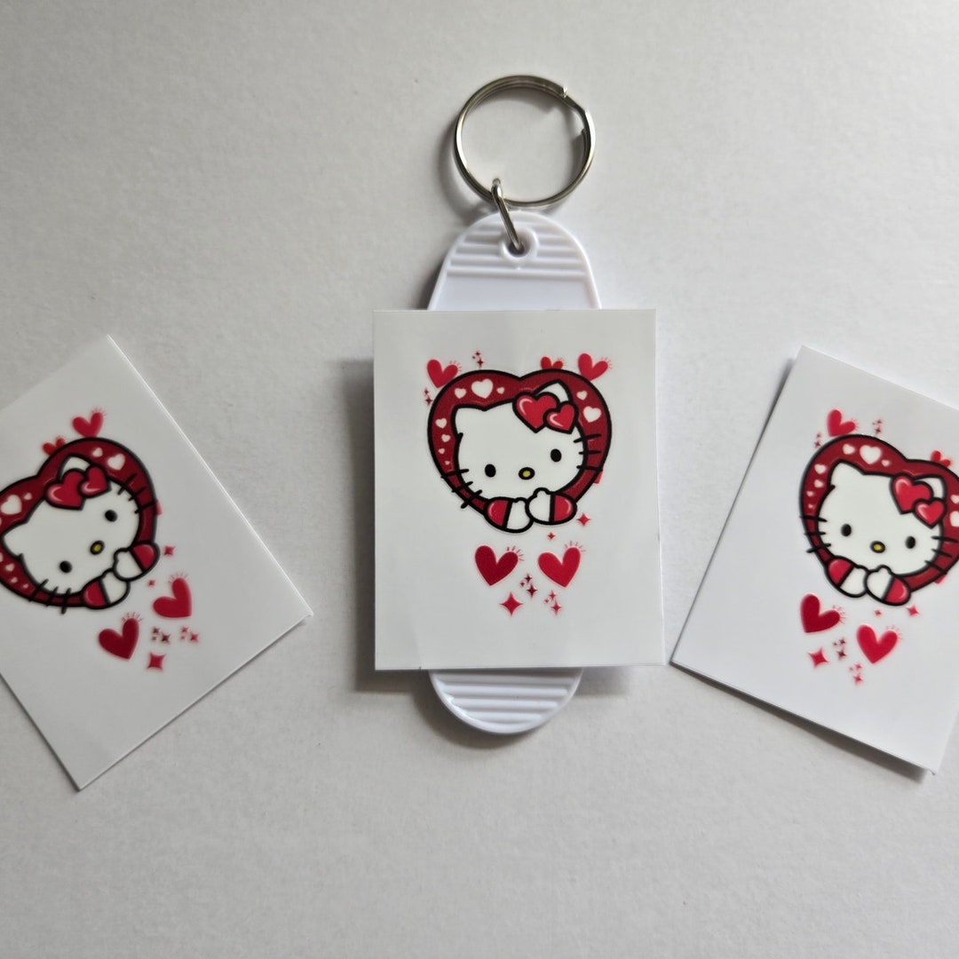 UV DTF Keychain Transfer |kitty | Decals for Motel Keychains| Uv Dtf ...
