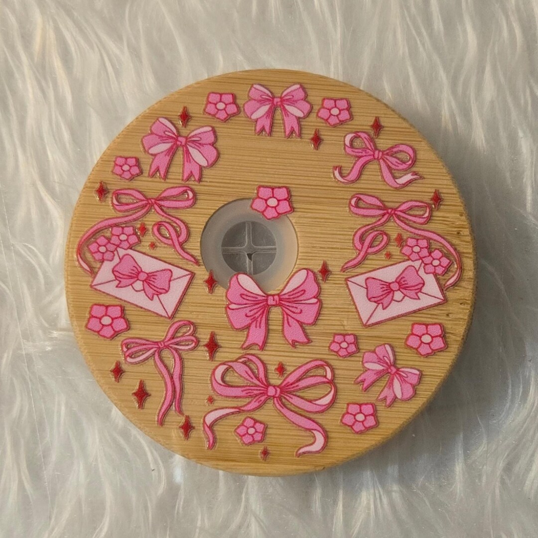 UV DTF Double Sided Bows Lid Decal - Etsy
