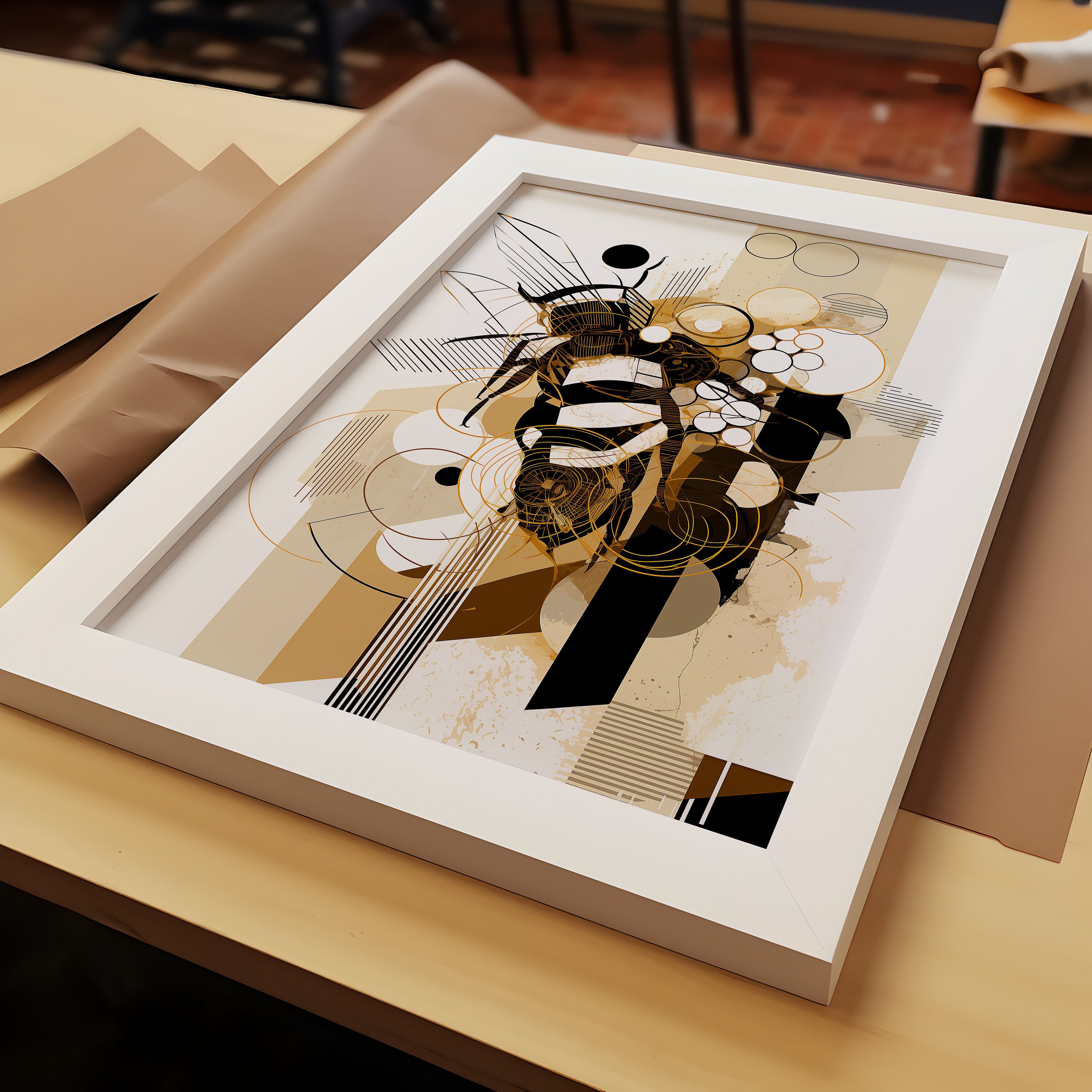 Bee Minimalist Wall Art Print, Modern Boho Style Art, Bee Minimalist ...