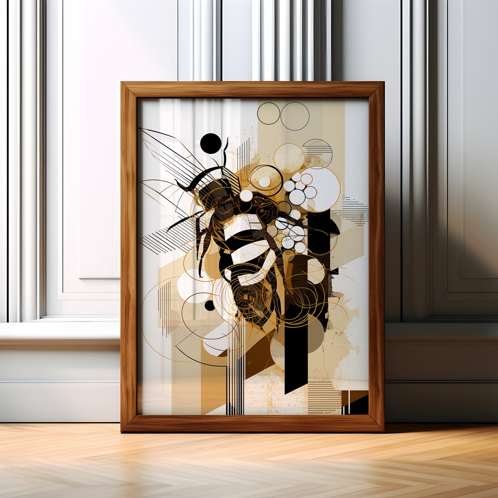 Bee Minimalist Wall Art Print, Modern Boho Style Art, Bee Minimalist ...