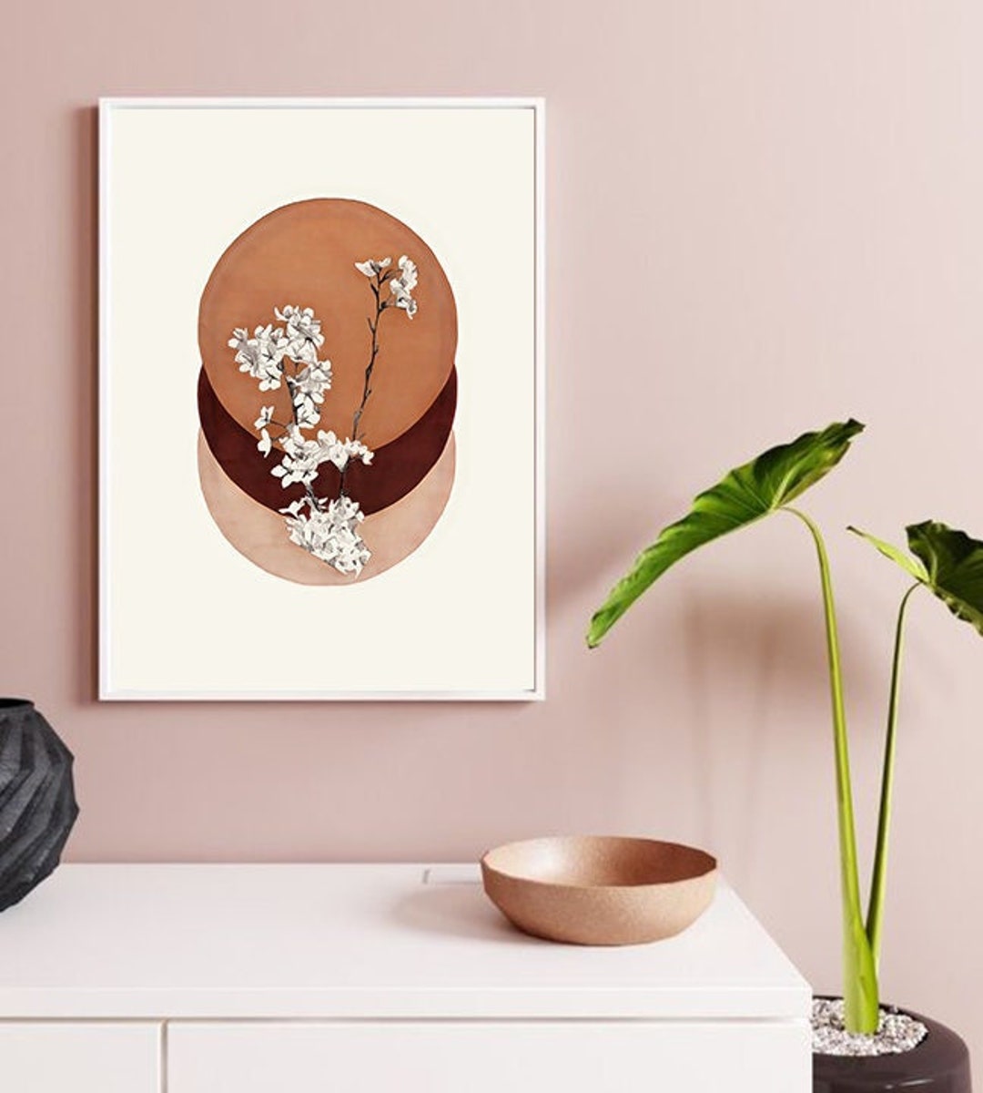 Minimalist Flower Art Print Flower Aesthetic Wall Art Flower - Etsy