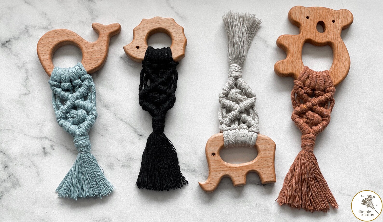 Sensory Wooden Animal Teether Toy, Boho Teething Toy, Organic Baby Toy ...