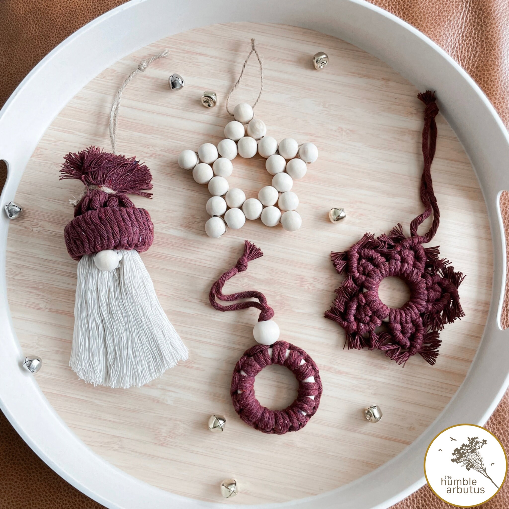 Boho Tree Ornaments Set of 4 Macrame Christmas Decor Holiday - Etsy Canada