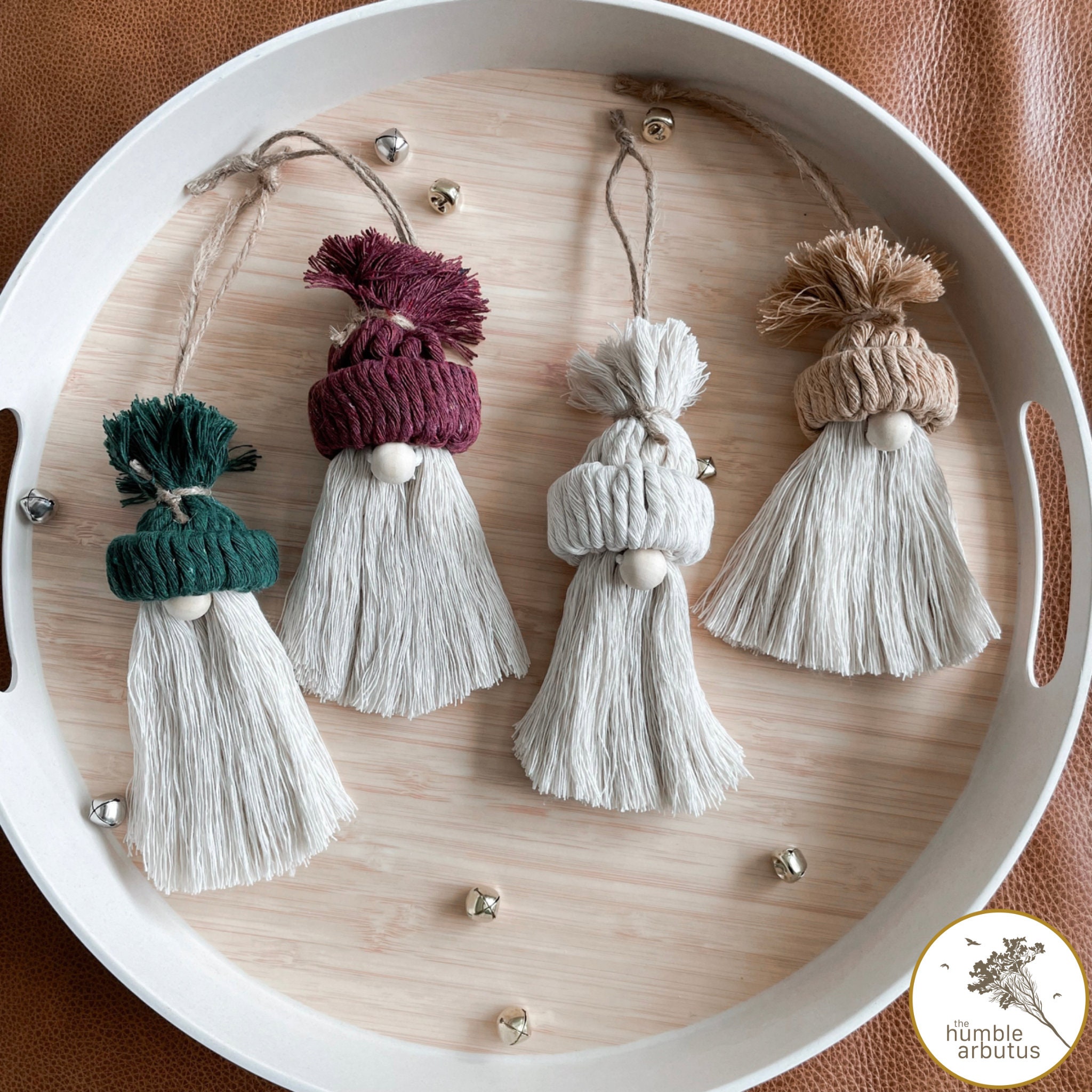 Boho Tree Ornaments Set of 4 Macrame Christmas Decor Holiday - Etsy Canada