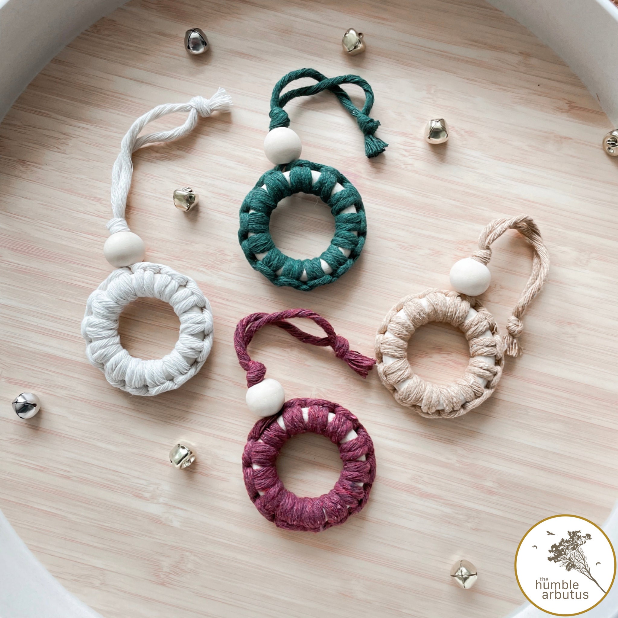 Boho Tree Ornaments Set of 4 Macrame Christmas Decor Holiday - Etsy Canada