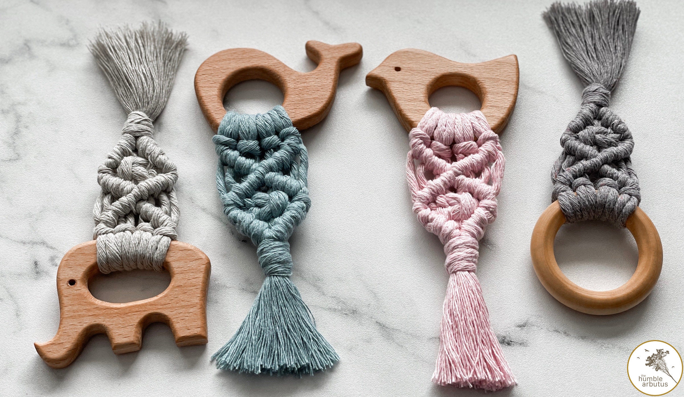 Sensory Wooden Animal Teether Toy, Boho Teething Toy, Organic Baby Toy ...