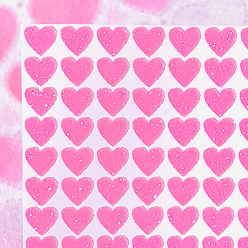 Pink Glitter Heart - Etsy