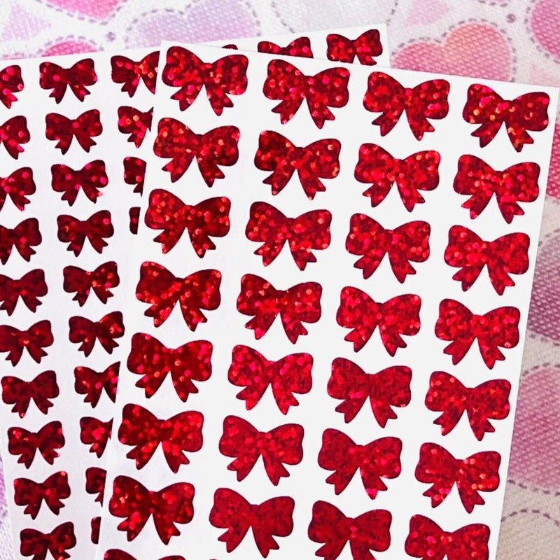 Bow Stickers - Etsy