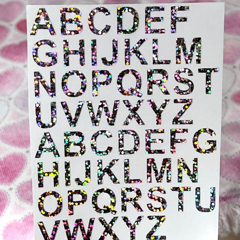 Letter Stickers - Etsy
