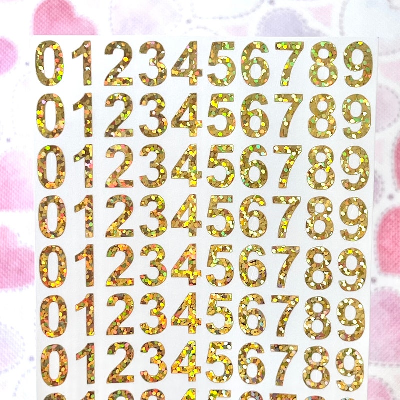 Numbered Stickers - Etsy
