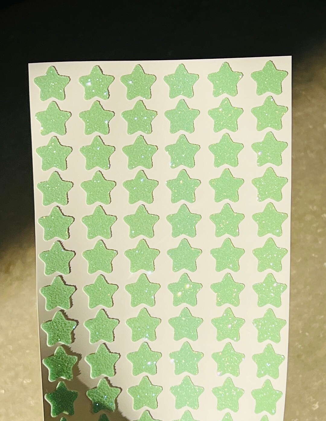 Mint Green Glitter Star Stickers 0.25 to 1 Inch Cute Scrapbooks ...