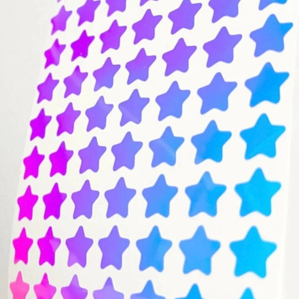 White Stars 1 Inch Stickers - Etsy