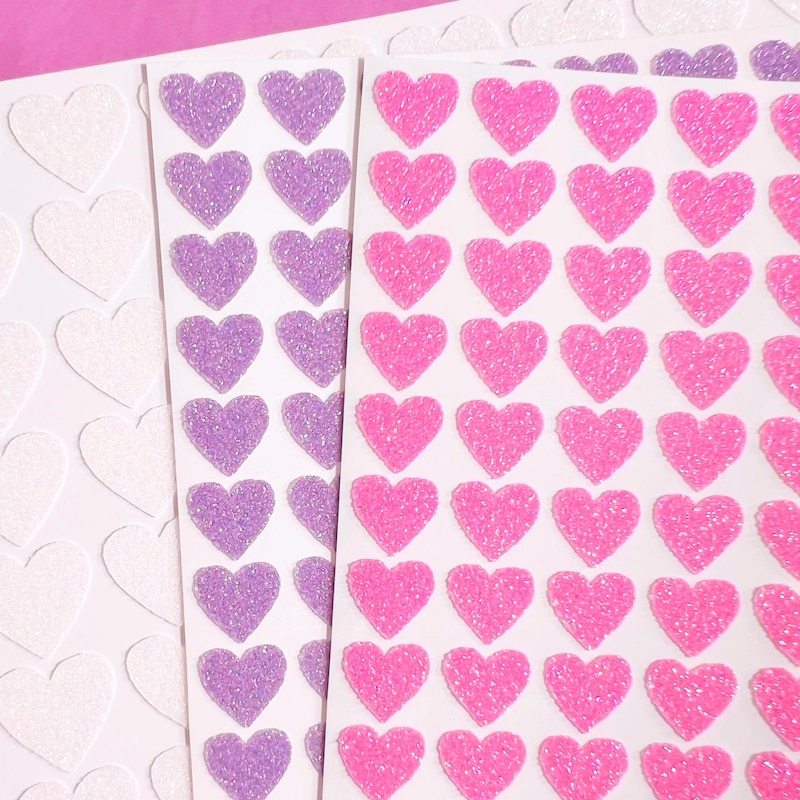Custom Heart Stickers - Etsy
