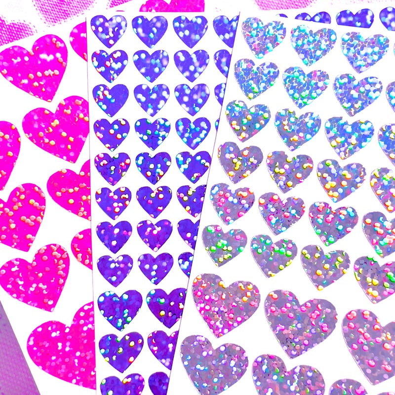 Small Heart Stickers - Etsy
