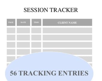 Therapy Intern Session Notes Sheet, Counseling, Client Session Log ...