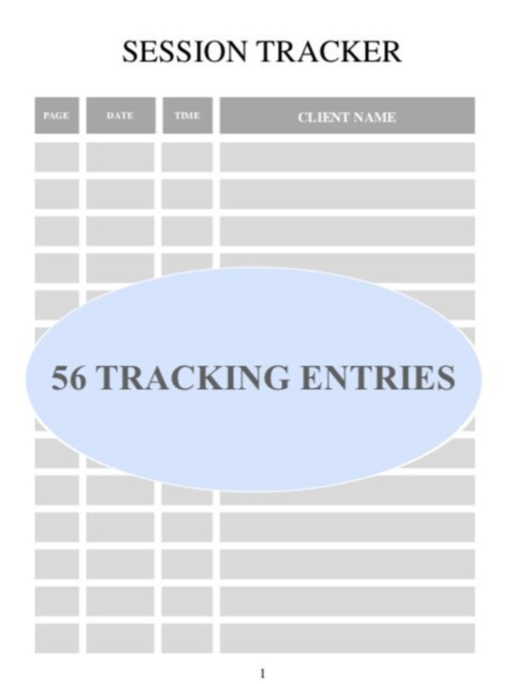 Therapist Session Log - Etsy