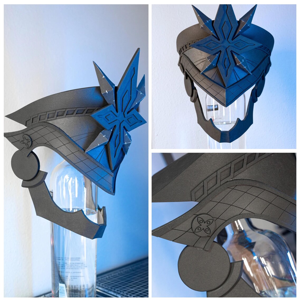 Capitano Cosplay Helmet - Foam Patterns (genshin Impact) - Etsy