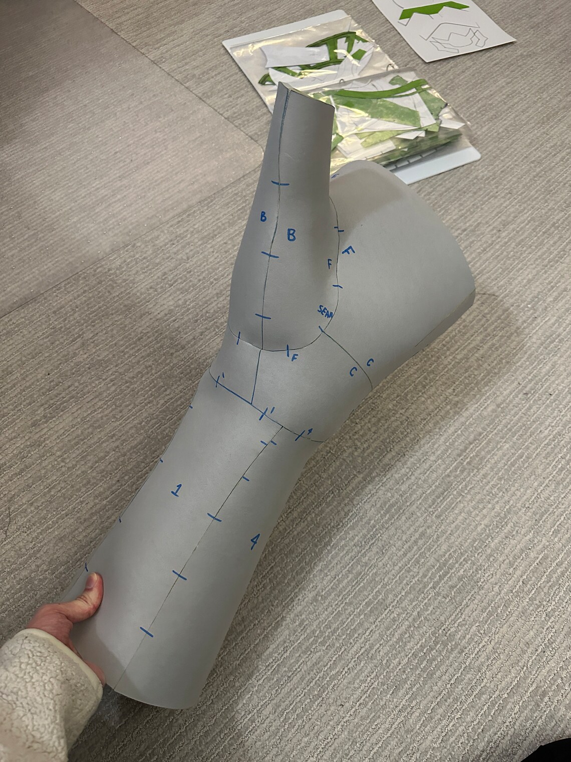 Cyno Burst Cosplay Claws - Foam Patterns (genshin Impact) - Etsy