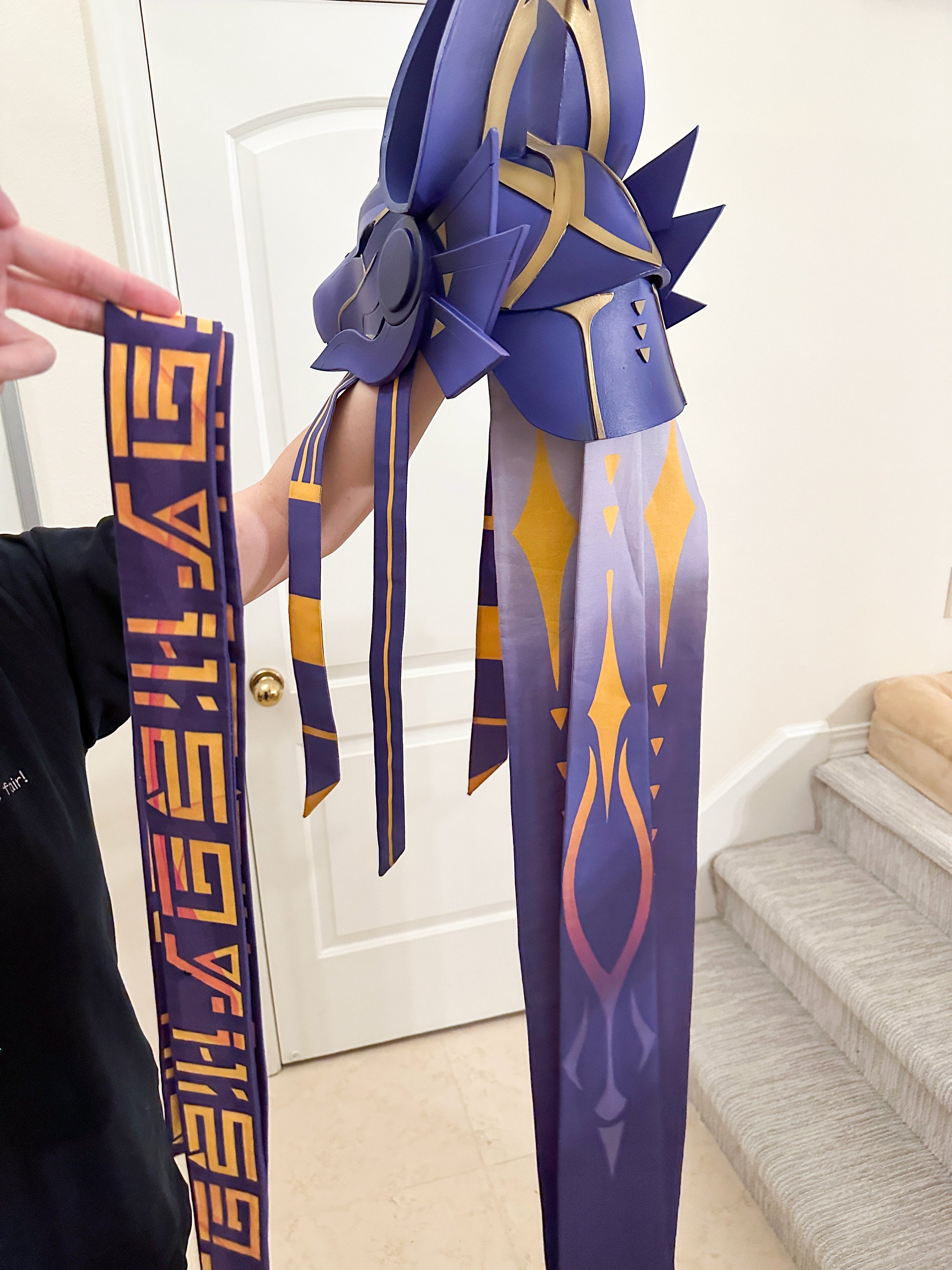 Cyno Burst Cosplay - Fabric Patterns (genshin Impact) - Etsy