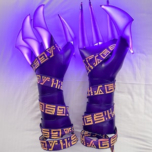 Cyno Burst Cosplay Claws - Foam Patterns (genshin Impact) - Etsy