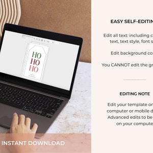 PRINTABLE Festive Holiday Gift Tags, Printable Christmas Gift Tags for ...