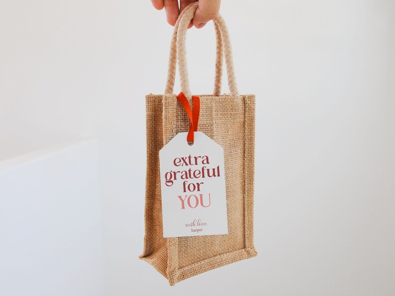 Editable Appreciation Gift Tag, Printable Thank You (digital Download ...