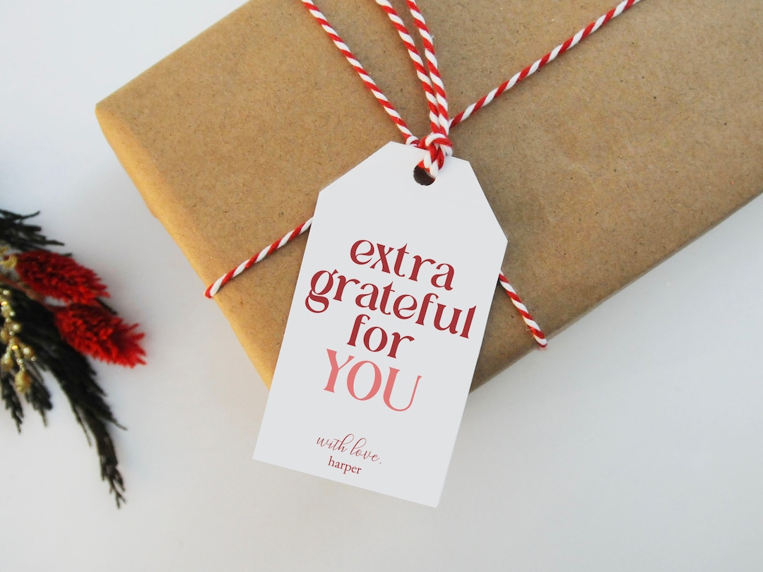 Editable Appreciation Gift Tag, Printable Thank You (digital Download ...