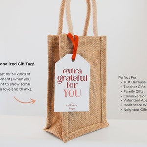 Editable Appreciation Gift Tag, Printable Thank You (digital Download ...