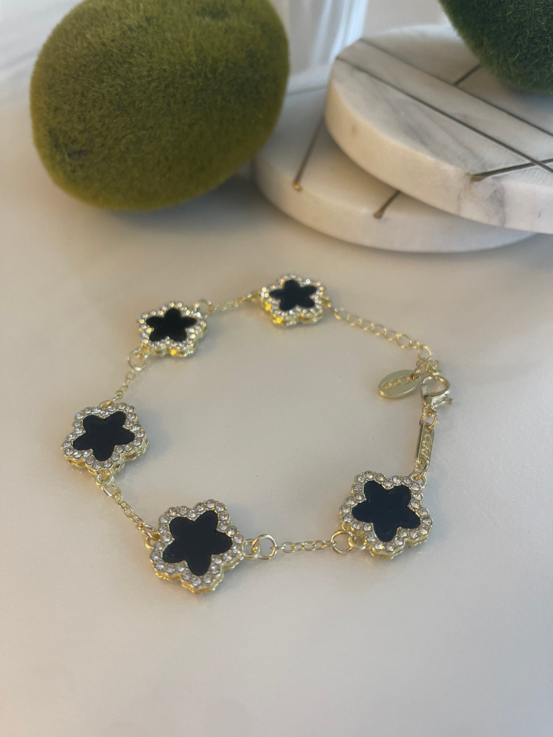Clover Bracelet Five Leaf Clover Bracelet - Etsy