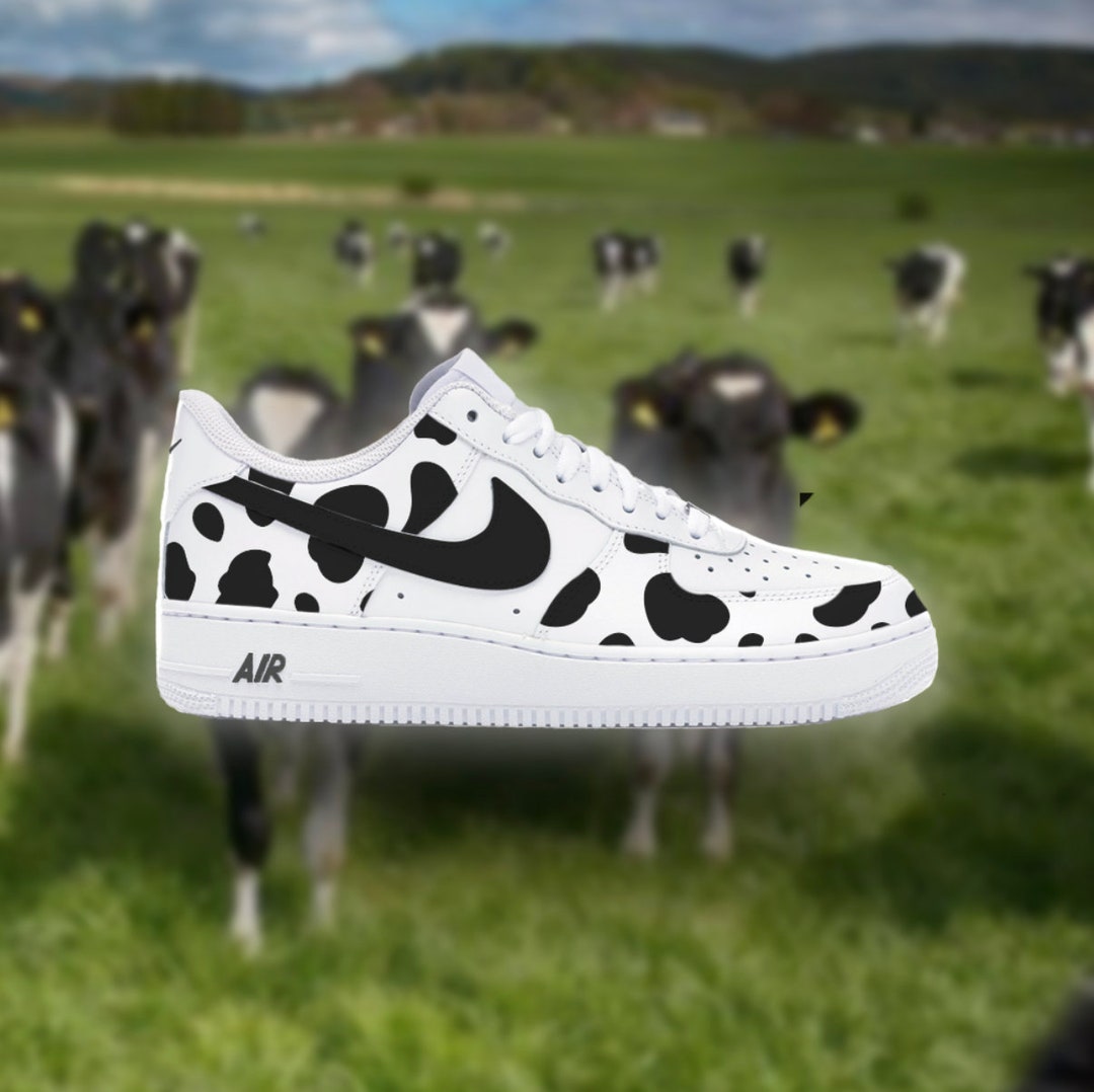 Cow Print Air Force Ones - Etsy