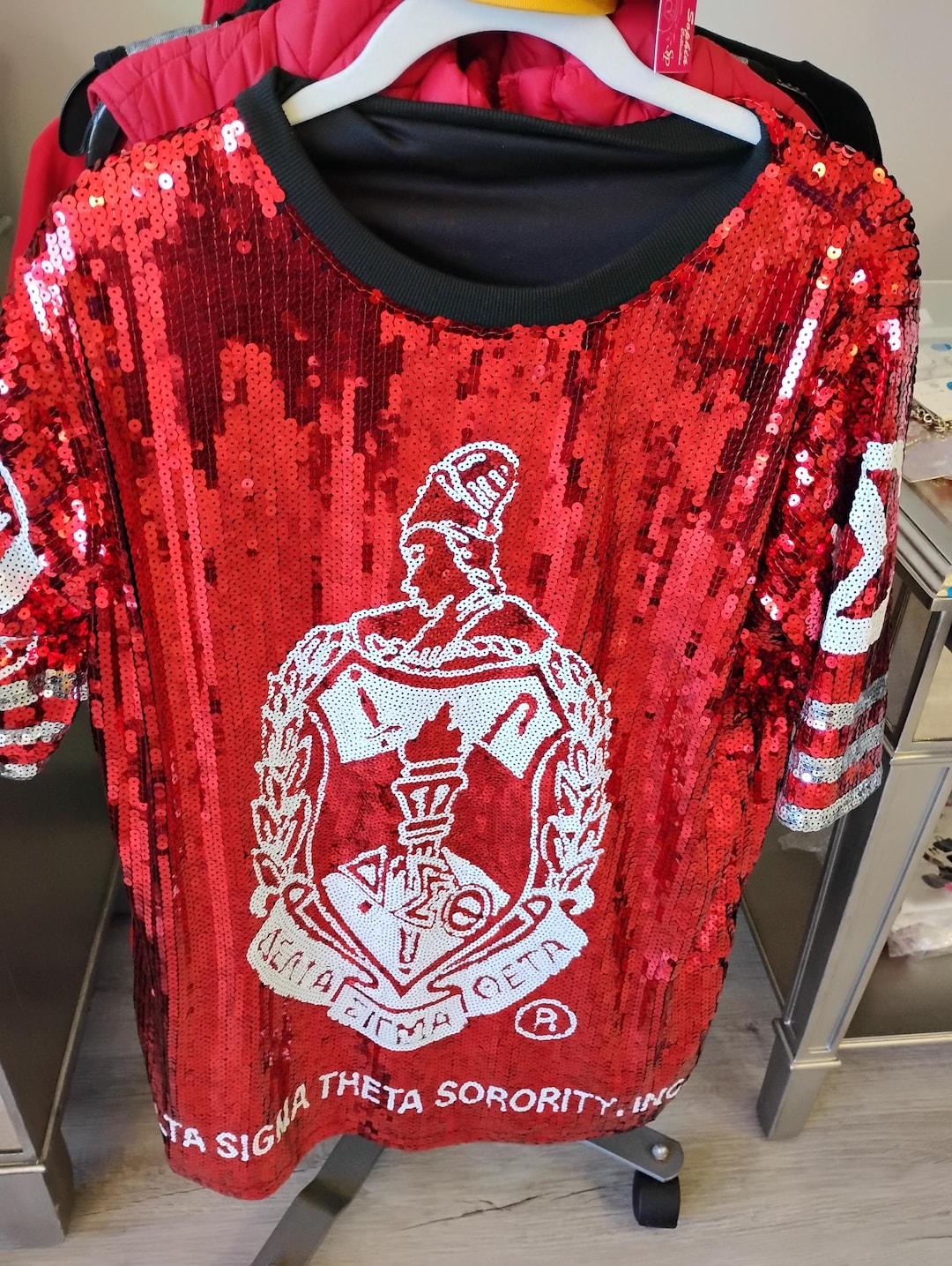 Delta Sigma Theta Sequins Jersey Dress - Etsy
