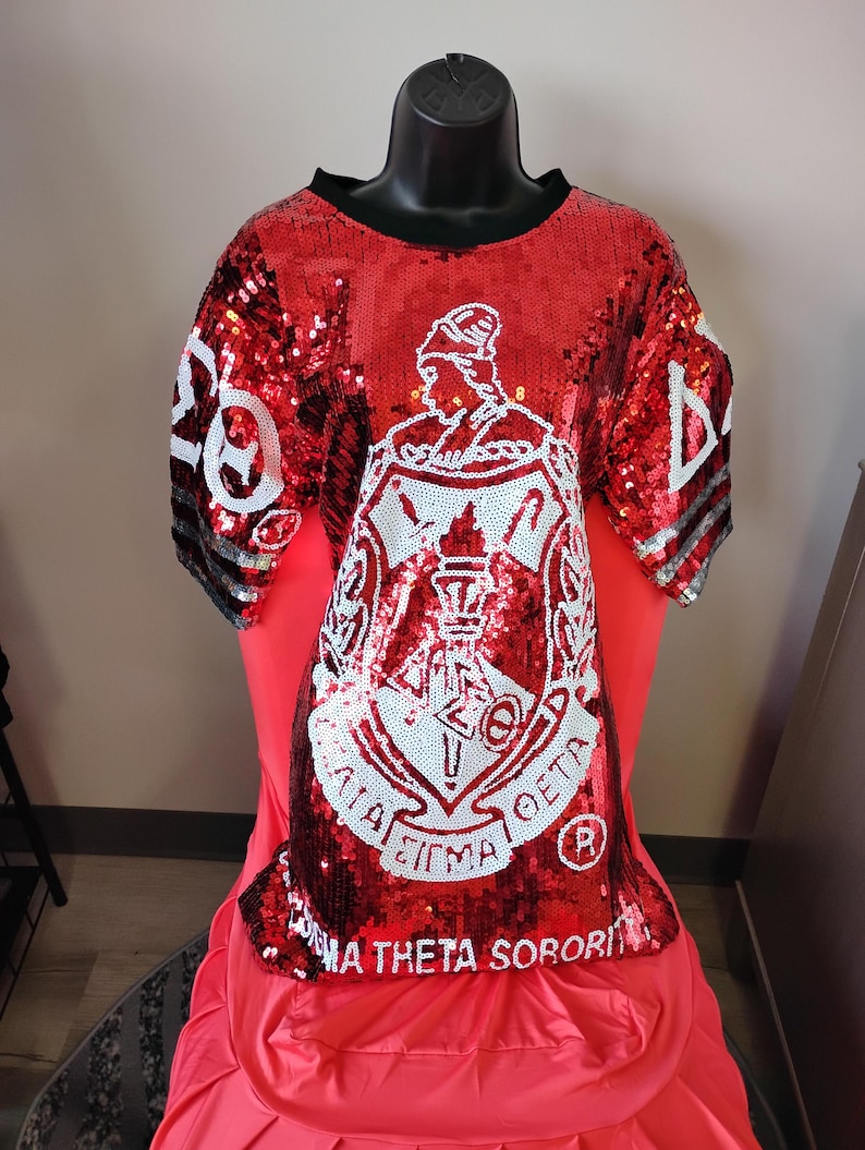 Delta Sigma Theta Sequins Jersey Dress - Etsy