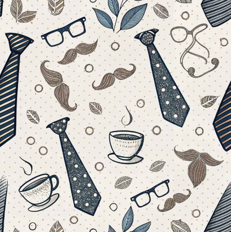 Men's Tie Pattern - 100% Cotton Fabric - Cotton Fabric - Suitable for ...