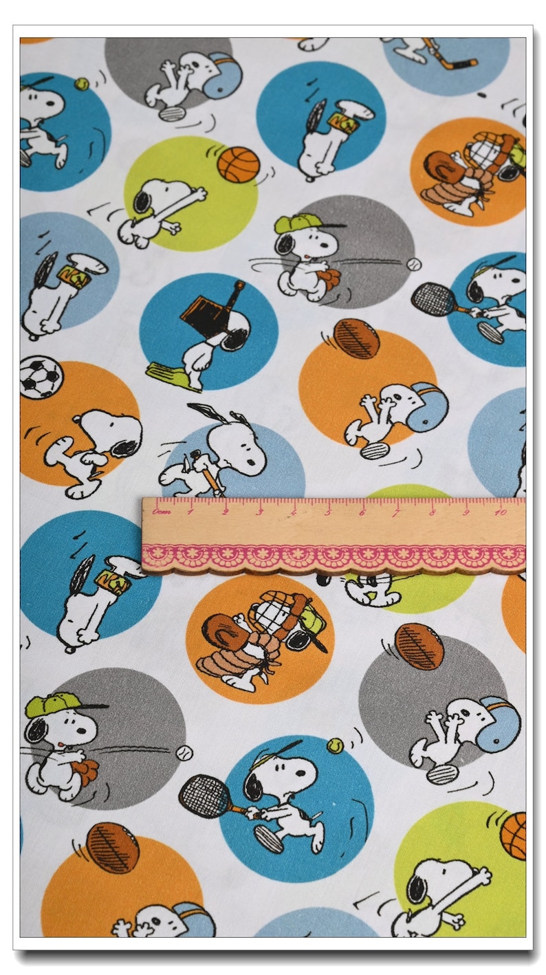 Peanuts Snoopy and Woodstock Fabric Anime Cotton Fabric by the - Etsy