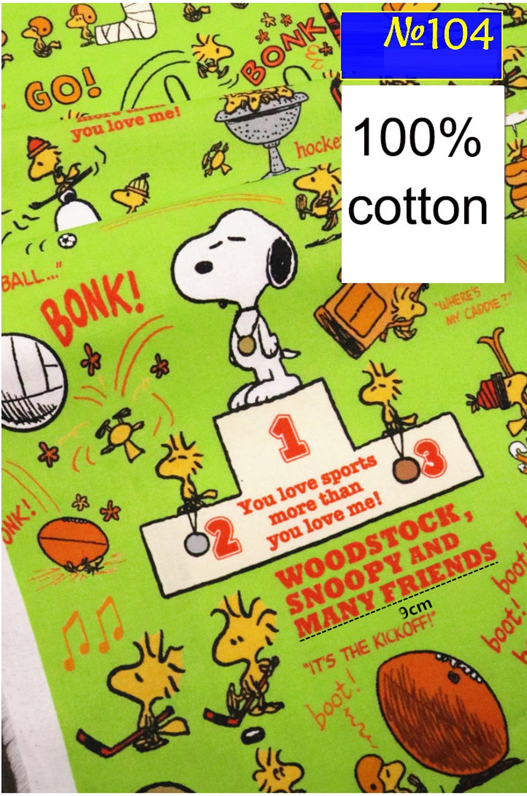 Charlie Brown Snoopy Peanuts Fabric Anime Cotton Fabric by the - Etsy