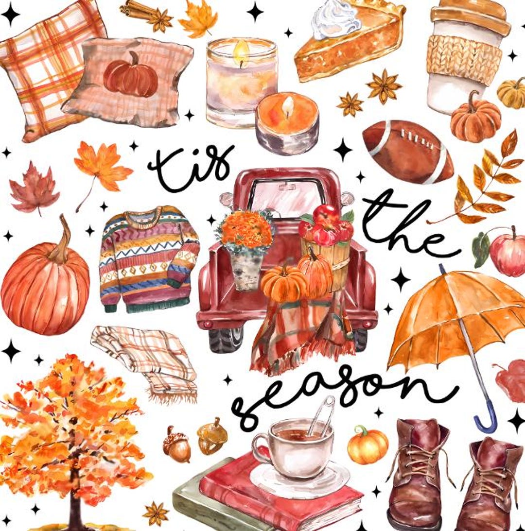 Retro Fall Autumn Cotton Fabric by the Half Yard - Etsy